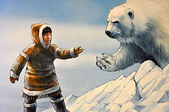 Photo: The Orphan and the Polar Bear | Nunatsiaq News