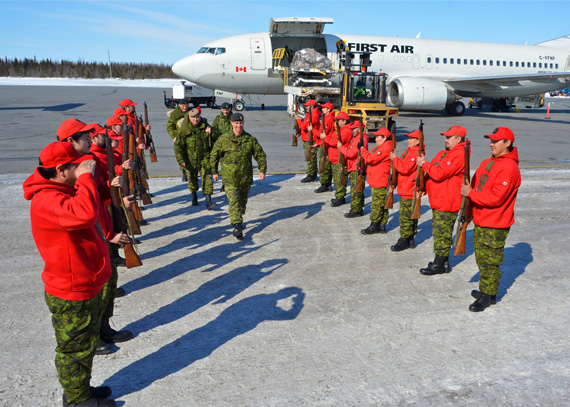 Photo: Quebec's joint task force commander lands in Kuujjuaq | Nunatsiaq News
