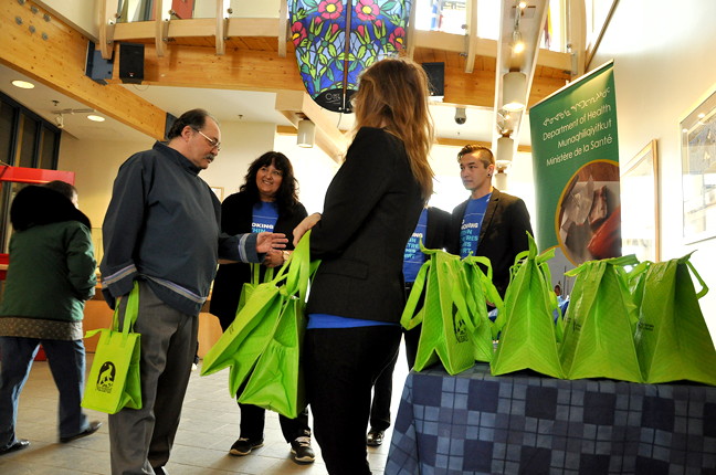 Photo: Got the blues? GN launches anti-smoking campaign | Nunatsiaq News