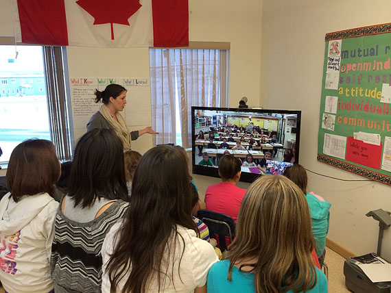 Photo: Iqaluit school creates virtual classroom | Nunatsiaq News