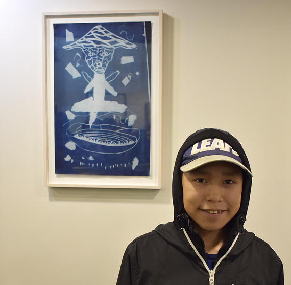 Art made by Cape Dorset youth on display at Nunavut legislature