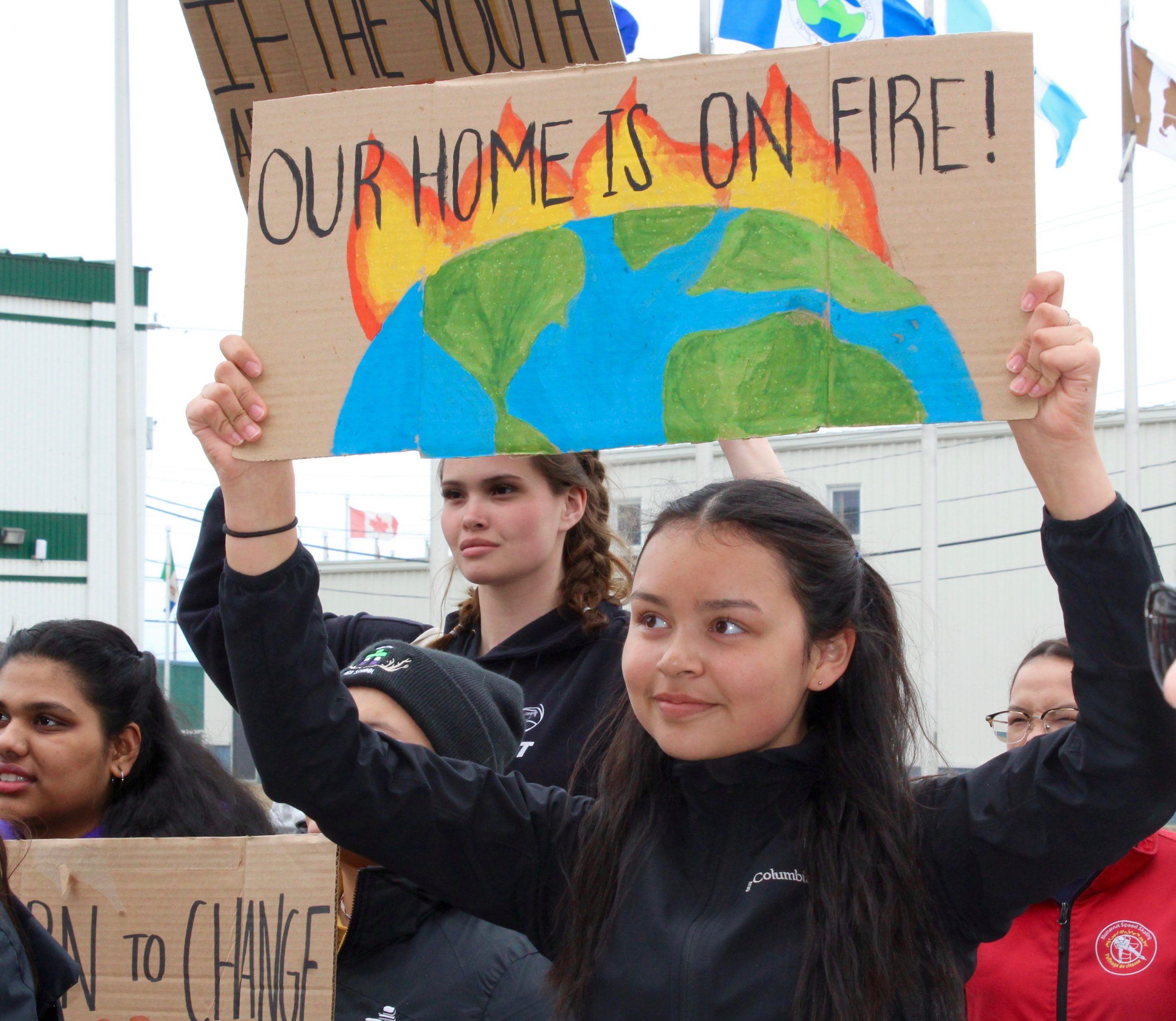 Climate change protest in Iqaluit