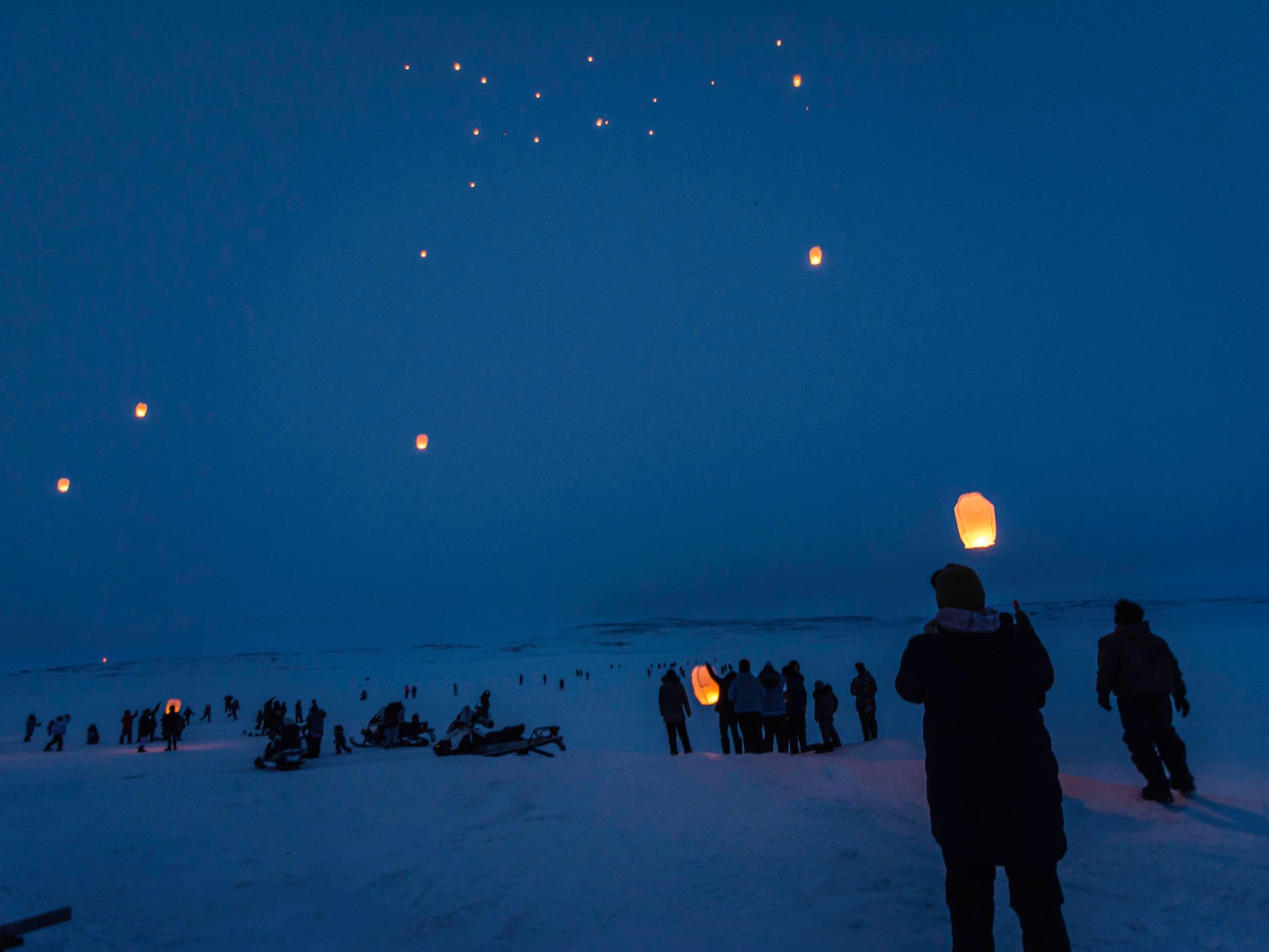 Sky Lanterns Soar Over Inukjuak Nunatsiaq News